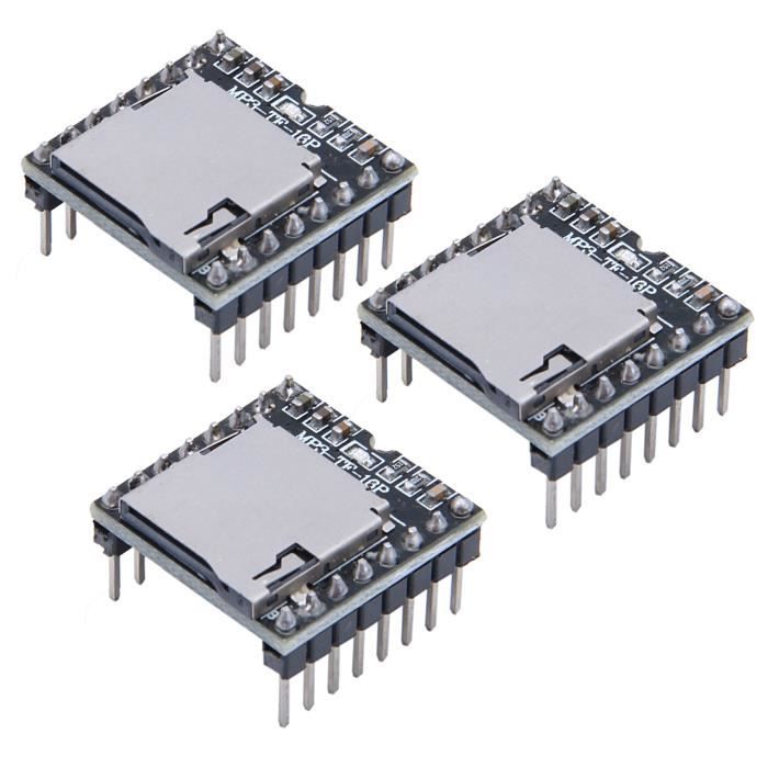3X Dfplayer Module Mini Lecteur Mp3 pour Arduino Noir - Cdiscount Bricolage