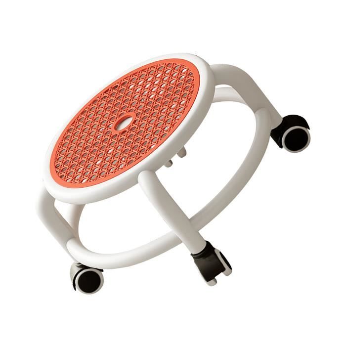Tabouret bas roulant - SONEW - Orange - Confortable - Design ...