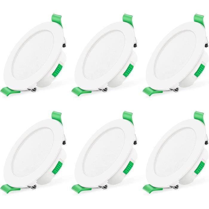 ALUSSO Spot LED Encastrable, Spot Encastrable 230V 7W,3000K Blanc Neutre 4000K Blanc Froid 6500K ...