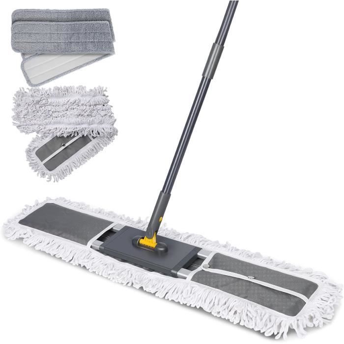 Balai serpillère plat de 100 cm de large avec manche télescopique de ...