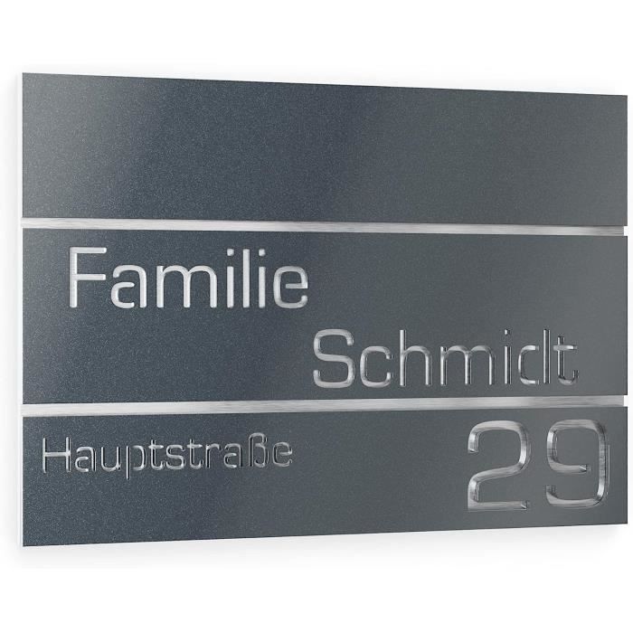 Plaque Numéro De Maison Et Nom | Chiffres Et Lettres Personnalisables ...