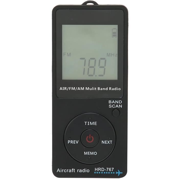 Radio, Mini Écran Lcd Portable Rétro-Éclairé Radio Fm Am Air Haute ...