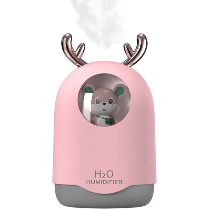 Mini Humidificateur Avec Veilleuse - 300 Ml - Humidificateur D'Air Usb ...