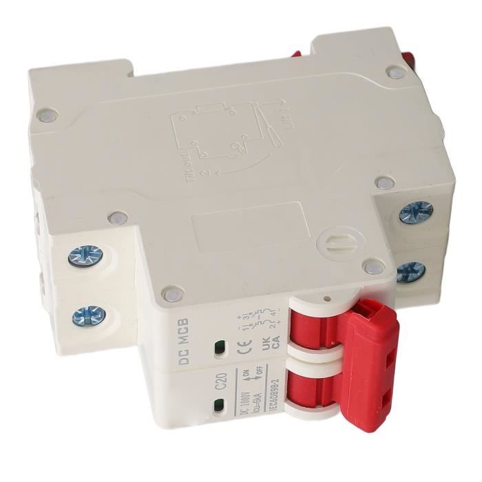 Disjoncteur CC - VBESTLIFE - 20A - 1000V - Protection contre surcharge - Installation facile ...