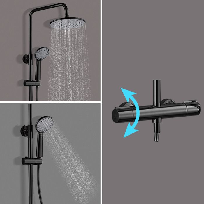 Colonne de douche, kit inox, flexible 1,5 m, facile à installer, barre ...