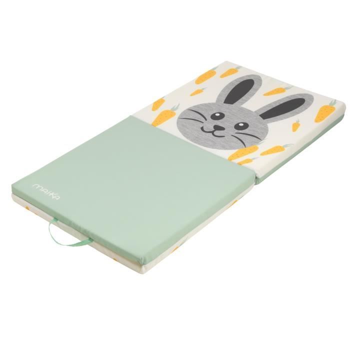 Tapis matelas de sol lapinou - MAÏKA - Doublé PVC - Vert - 60x120x6cm ...