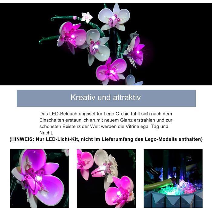 Lego Orchid Decoration LED Lighting Kit 10311 for Lego Orchid Botanical ...