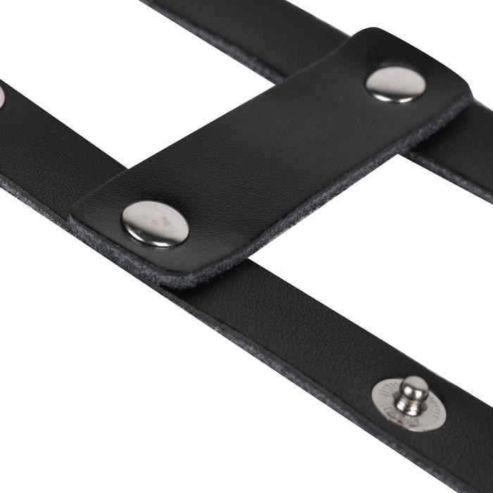 Homme Anneau Pénis Testicule Coq Retard Cock Ring Réglable en Cuir ...