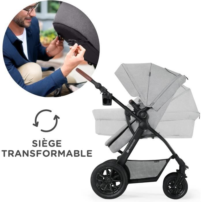 Xmoov Poussette 3 En 1, Trio, Enfant, Siège Auto I-Size 40-75 Cm 2 En 1 ...