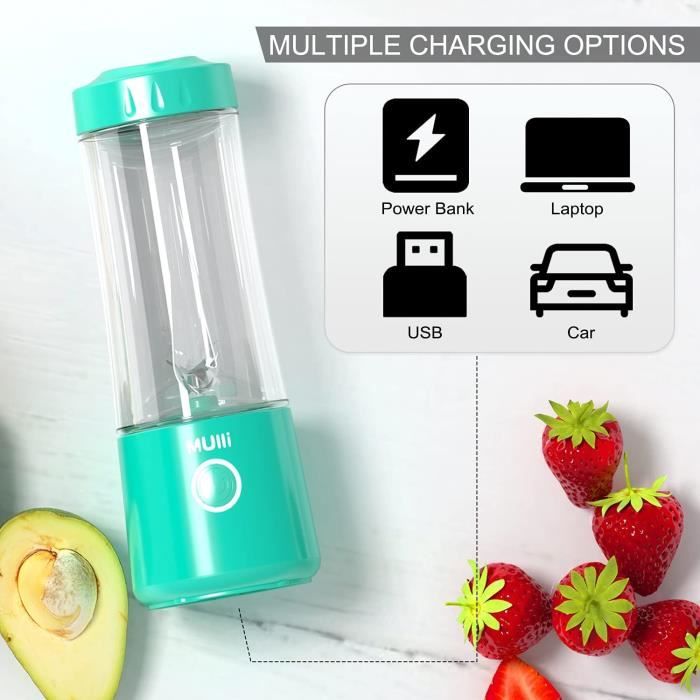 Mixeur Portable Rechargeable Par Usb Pour Smoothie Et Shakes, Mini ...