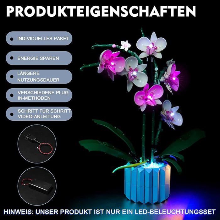 Lego Orchid Decoration LED Lighting Kit 10311 for Lego Orchid Botanical ...
