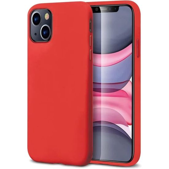 Coque iPhone 13 en Liquid Silicone Ultra Fine Souple de Protection TPU ...