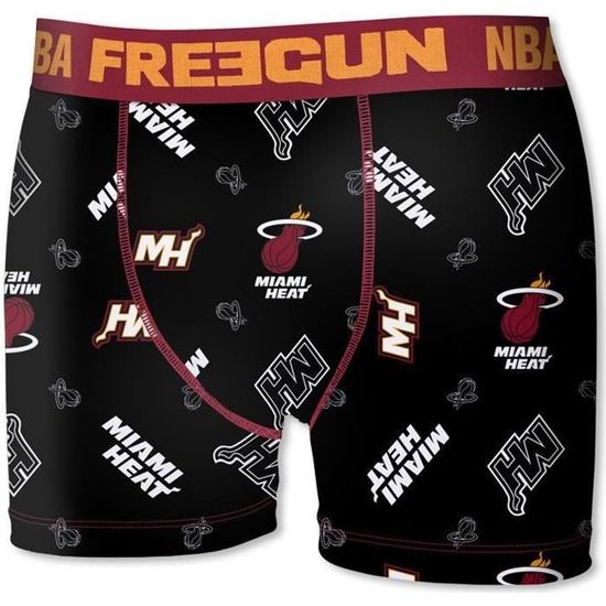 Boxer - NBA - Miami Heat - Noir - Adulte - Respirant - Cdiscount Sport