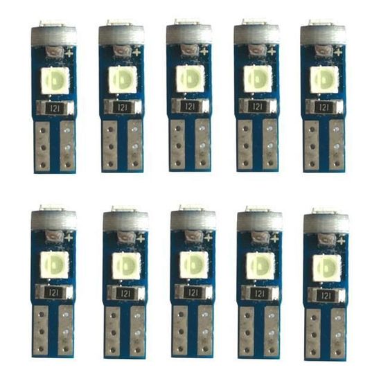 ECLAIRAGE TABLEAU DE BORD,ice blue--Lumière canbus T5 Super brillante 100x12V LED 3SMD, 286, 58 ...