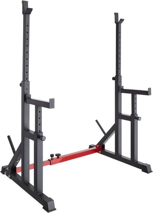 Rack de Squat pour haltères Support de Musculation réglable en Hauteur ...