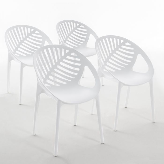 Chaises empilables - VIVIAN - Polypropylène renforcé - Design moderne ...