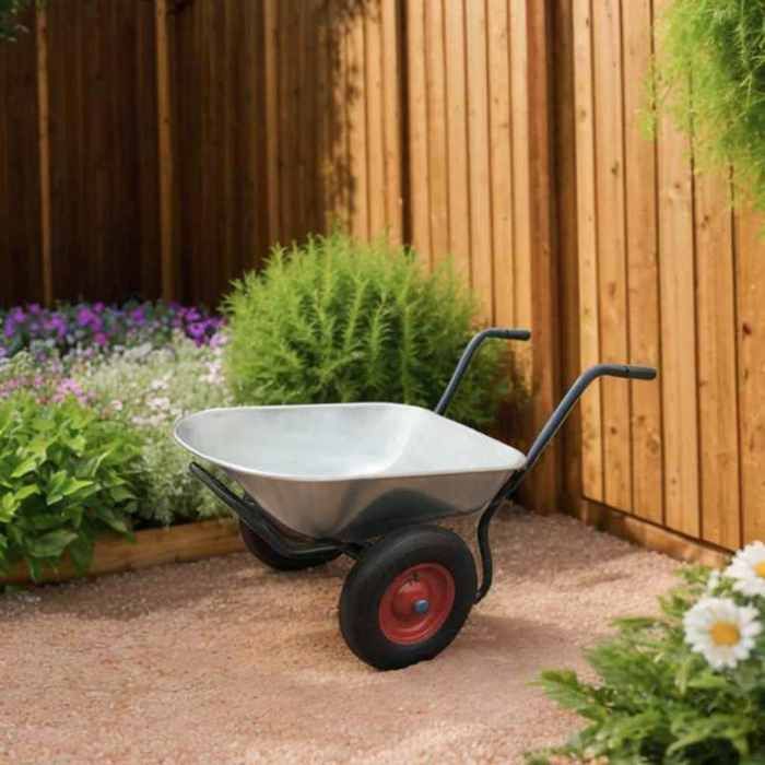 VENTE-FLASH Brouette Jardinage 2 Roues 80 L(544843)ZLH - Cdiscount Jardin