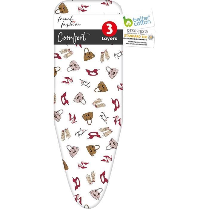 Housse Table À Repassage Confort - 100% Coton BCI et équipée Une Couche ...