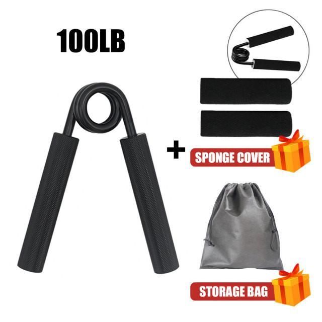 100 lb noir - Entraîneur de doigts, poignée lourde, carpe, renforcer ...