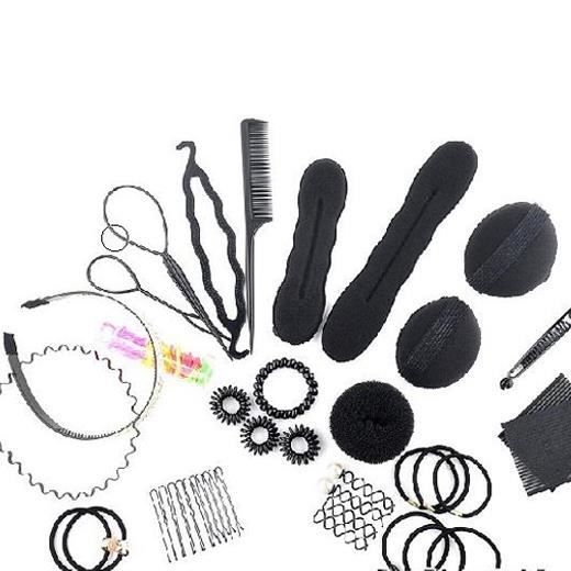 PINCE CHEVEUX MAGIQUE STYLE OUTIL FABRICANT MOUSSE EPONGE CHIGNON DONUT ...