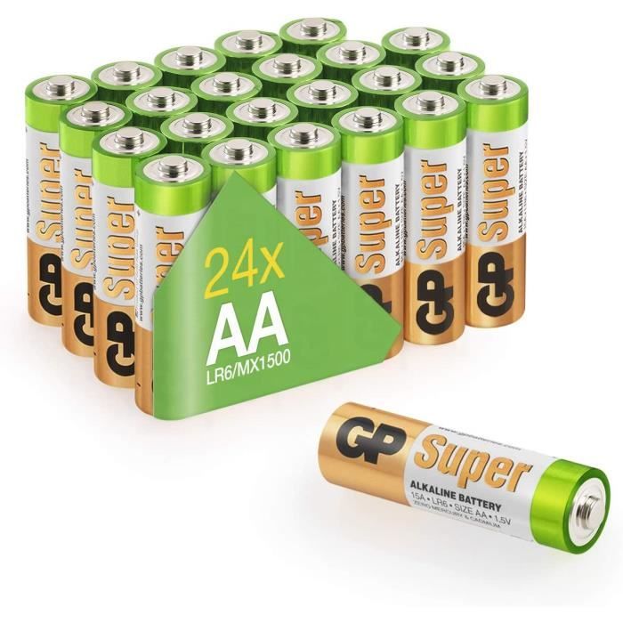 AA super piles alcalines 24 il Advantage Pack (LR06 Multipack 24 pièces ...