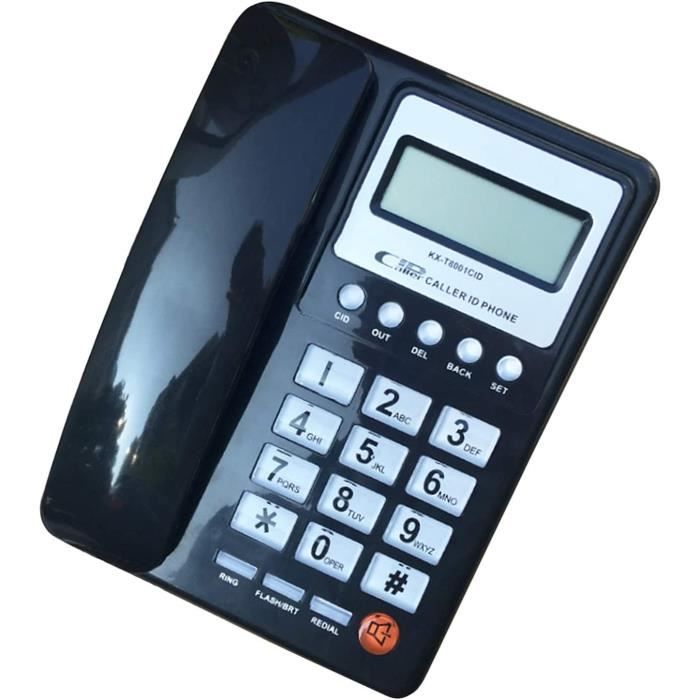 Téléphone De Bureau, Téléphone Fixe avec Fil, Téléphone Fixe, avec Affichage De L'identification ...