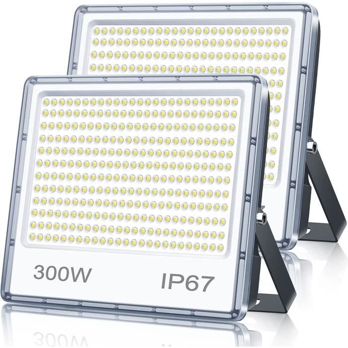 KeWin Projecteur LED Exterieur 300W 2 Pièce, 30000LM Spot LED Extérieur ...
