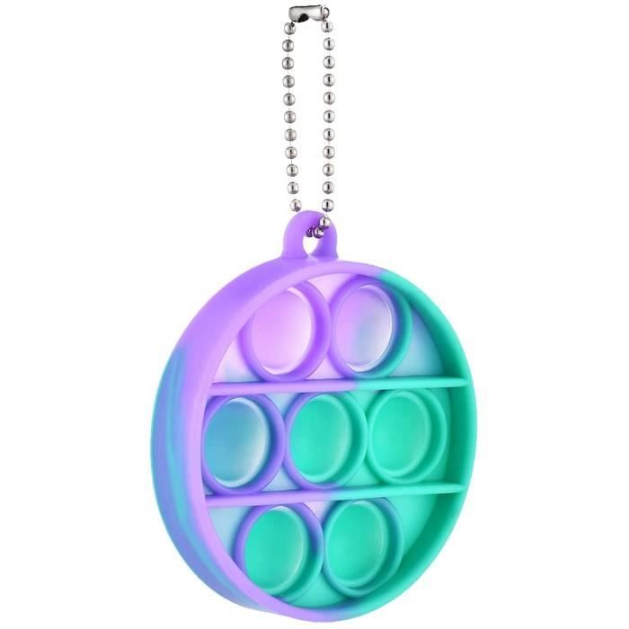 Jouet - Toys - Pop It Poppit Porte-Clés - Soulagement du Stress - Vert ...