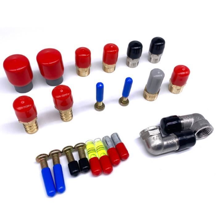 QID-100PCS Embouts de Protection pour Tube à Vis PVC pour Valve ...