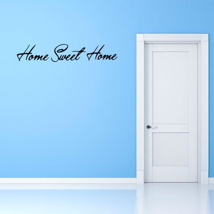 Duokon Autocollant mural en PVC Sweet Home Flower Vinyl Art Decal Home ...