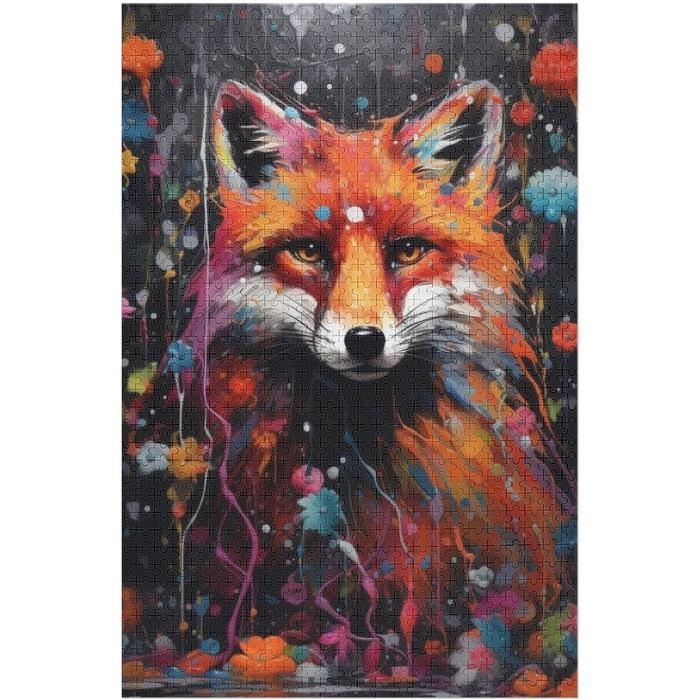 Renard Puzzles En Bois 1000 Pièces Pour Adultes, Matériaux Recyclables ...