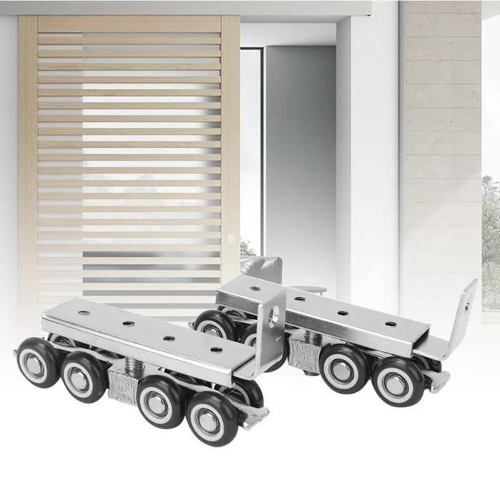 Rouleau de porte coulissante - GOTOTOP - Métal - 8 Roues - Installation ...