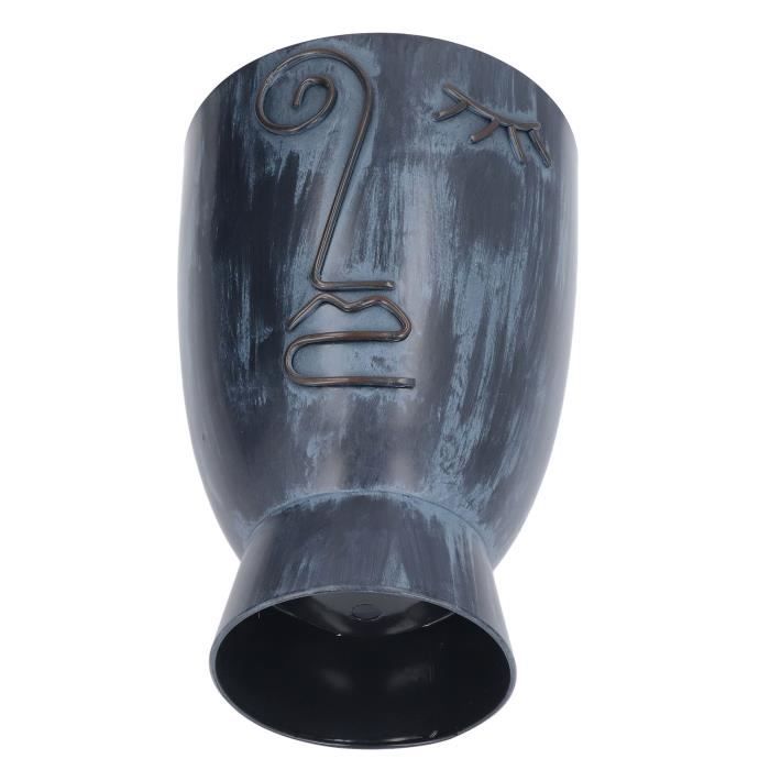 KIMISS pot de fleur en fer forgé Pot de fleurs en fer forgé pour visage ...