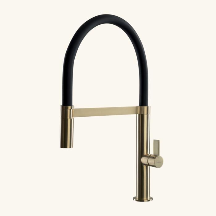 Robinet douchette Luisina inox massif PVD doré MAHÉ - Cdiscount Bricolage