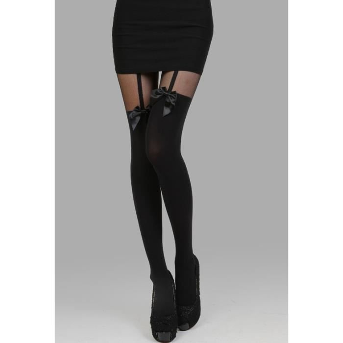 Collant Collants Noirs En Résille Pour Femmes Et Filles 1 Pièce Motif