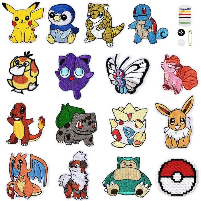 AUAUY 16 Pièce Patch Thermocollant Vetement, Ecusson Thermocollant ...