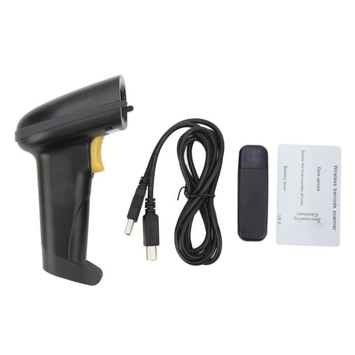 Tbest Cordless Barcode Reader, 433Mhz 1D 1500mAh 2 Scanning Modes ABS ...