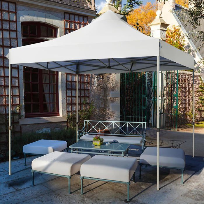 GOPLUS Tonnelle de Reception Pliant 3x3M, Tonnelle de Jardin Pop-UP ...
