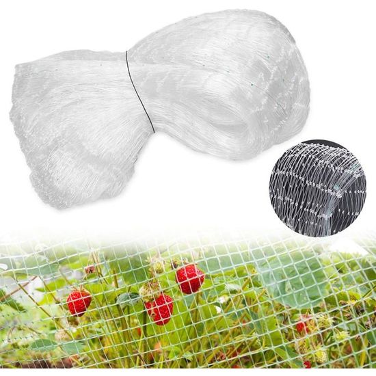 Filet Poules Anti Oiseaux 3 x 10m, Protection Réutilisable Pour Volière, Balcons, Jardins ...