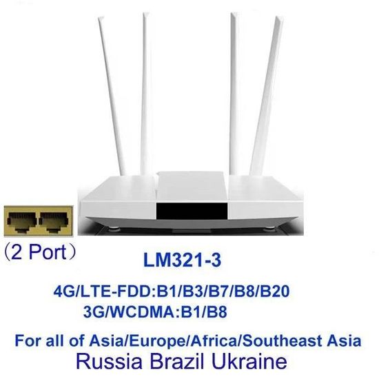 LM321-3 - routeur Wifi 4G LTE CPE 300Mbps, déverrouillage de passerelle ...