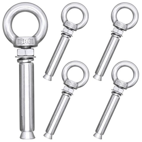 Boulons à Expansion M8 x 80 mm en Acier Inoxydable 304 Ancrages à Boulon 5 Pièces A12 ...