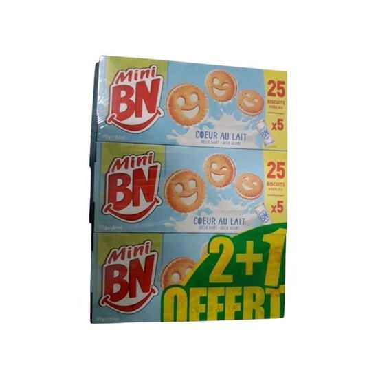 Mini BN coeur de lait x3 - 175g - Cdiscount Au quotidien