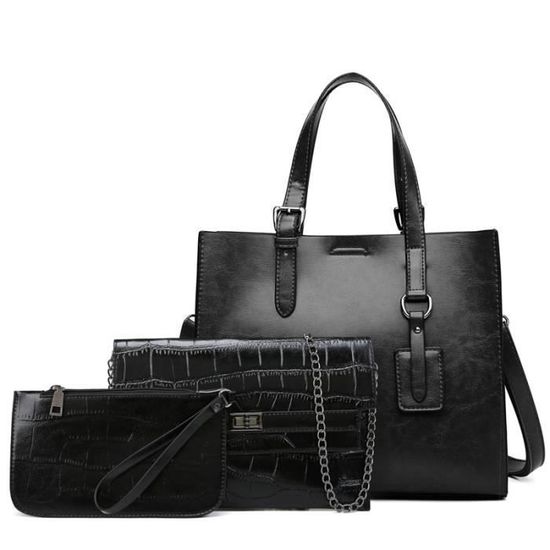 Set de Sacs Ensemble 3 Pièces- Sac à main + sac à bandoulière ...