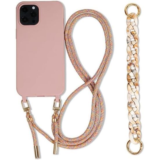 For Coque Avec Collier Compatible,Tour De Cou Lanière En Corde ...