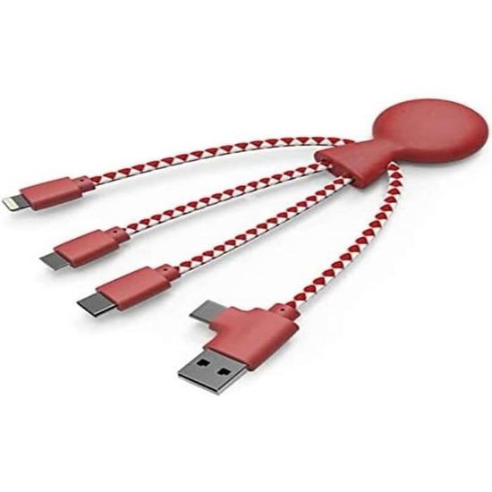 Câble Multi Usb Mr Bio 4 En 1 - Câble Usb Durable - Chargeur Usb ...