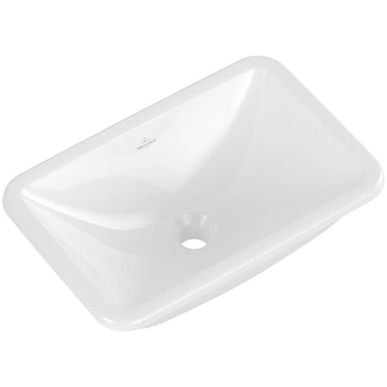 Vasque 60 x 40,5 rectangle à encastrer par dessous VILLEROY ET BOCH ...