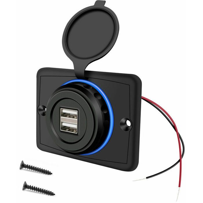 Prise USB 12V Port USB 12V Double Prise USB Camping Car 12V, 3.1A USB ...