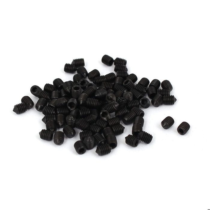 Vis fixation SOURCING MAP 100Pcs M3x4mm Pointeau Conique pour Poignée ...