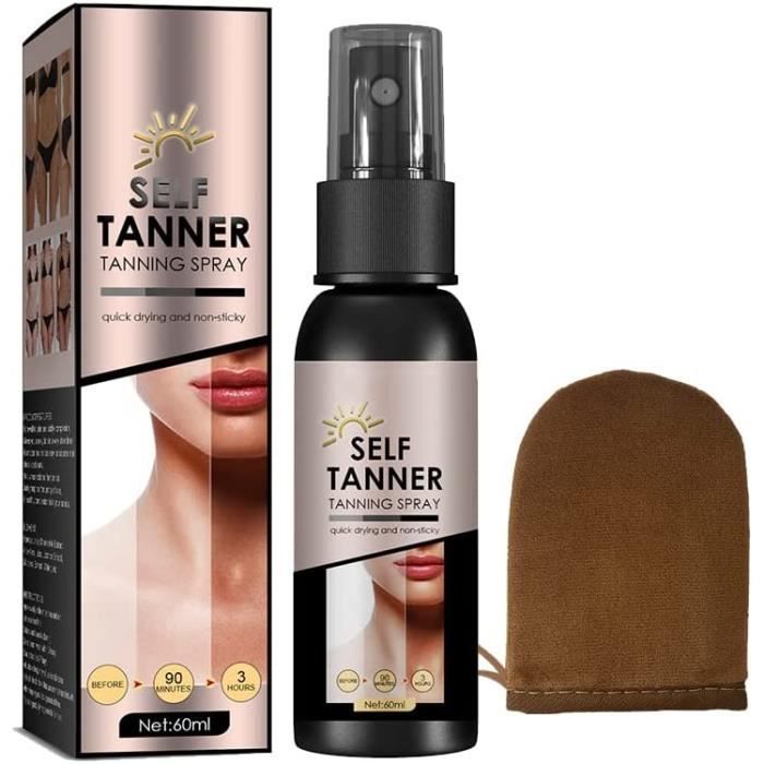 Spray Autobronzant Pour Le Corps Foncé - Peptides - Bronze Instantané ...