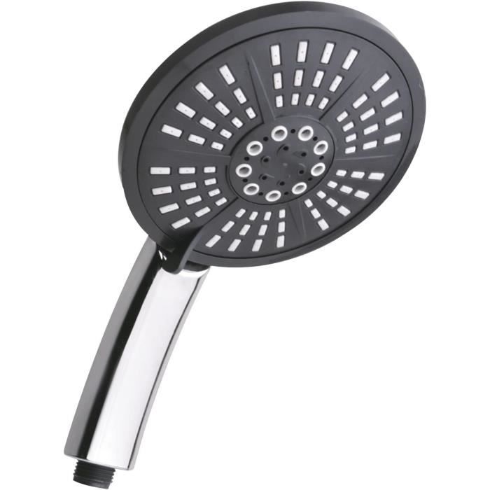 Pommeau De Douche 5 Jets Réglables Rio Chrome[u7043] - Cdiscount Bricolage